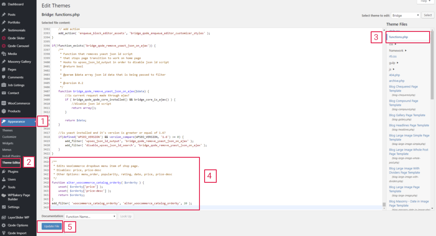 How To Remove Certain Ordering From The Ordering Dropdown On The ...